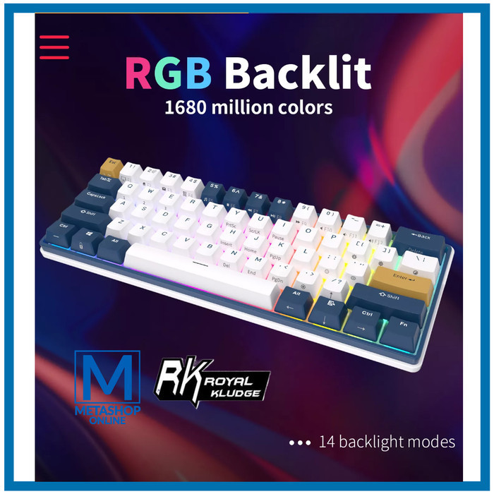 Jual Royal Kludge Rk61 Plus Wireless Mechanical Keyboard Gaming 60% Hotswap | Shopee Indonesia