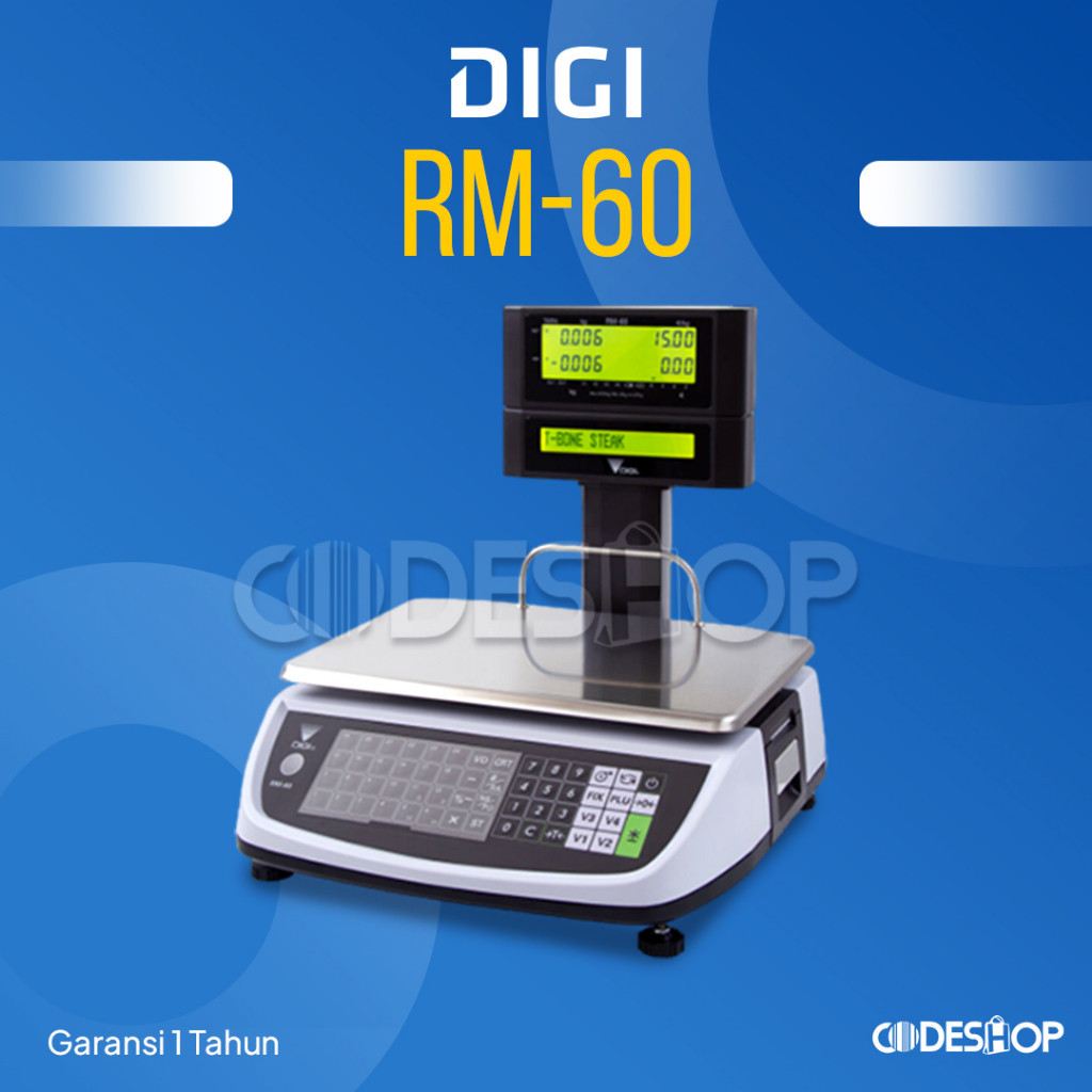 Jual Timbangan Digital Digi RM-60 Pricing Scales Sayur Buah Swalayan 30 ...