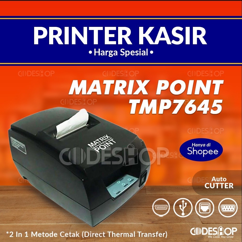 Jual PRINTER KASIR POS MATRIX POINT MP 7645 DOT MATRIX | Shopee Indonesia