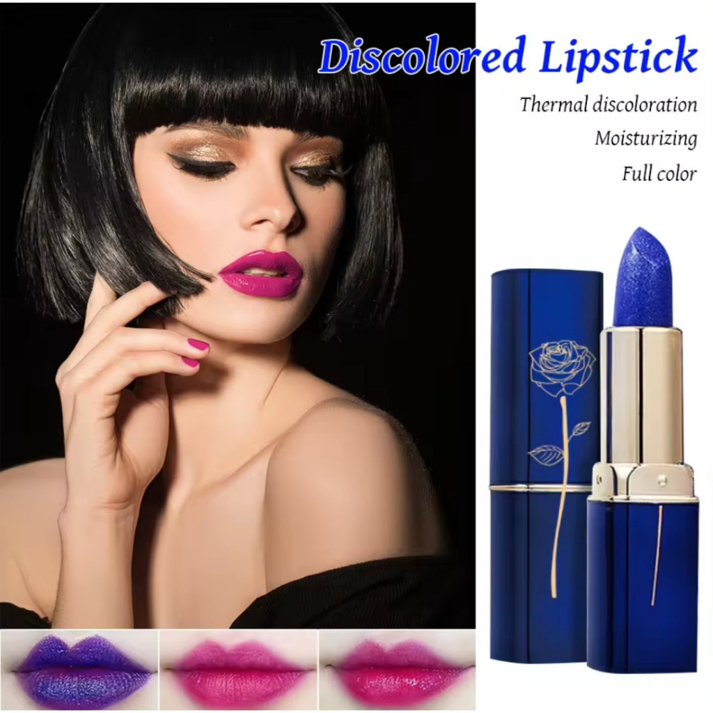 Jual LESSXCOCO Blue Lipstick Color Changing Moisturizing lessxcoco Lip ...