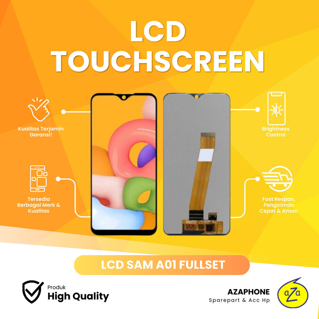 Jual LCD SAMSUNG A01 / A015 / A015F FULLSET CONTRAS BERGARANSI | Shopee Indonesia
