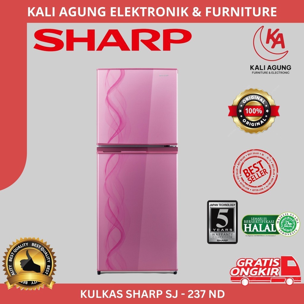 Jual KULKAS SHARP 2 PINTU / SJ 237 ND / GRATIS PENGIRIMAN SERANG KOTA ...