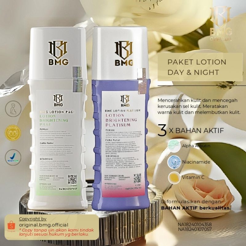 Jual BMG - Paket Lotion Ungu Dan Pagi Putih 100ml | Shopee Indonesia