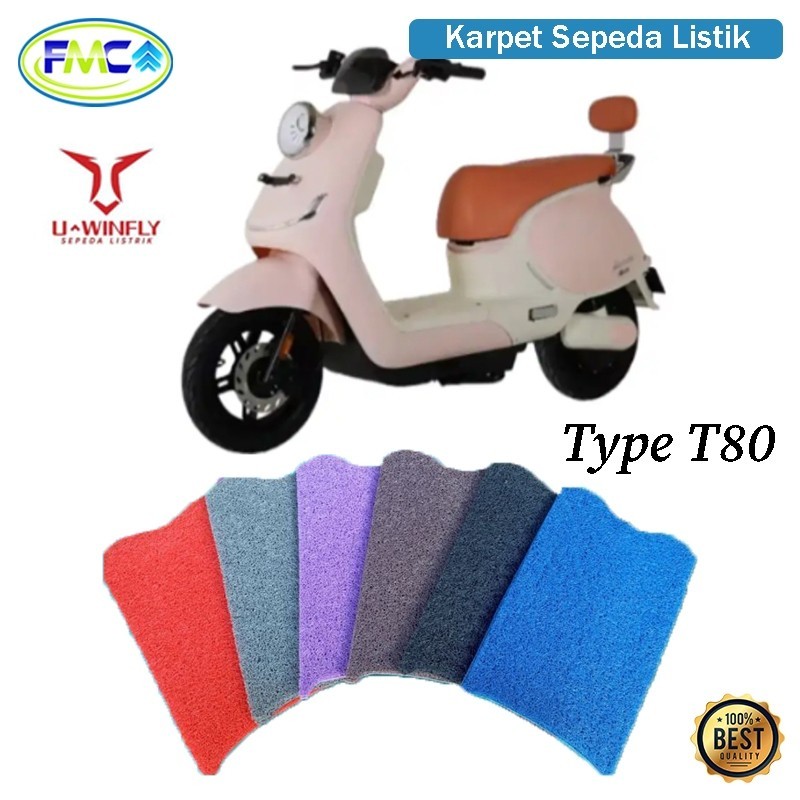Jual Karpet Sepeda Motor Listrik Uwinfly Type T80 New Anti Slip Bahan ...