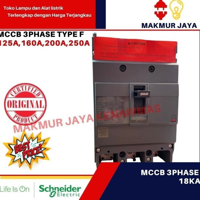 Jual Mccb Ezc250F Easypact 125A 160A 200A 250A Amp 18Ka Original Schneider !! Ready | Shopee ...