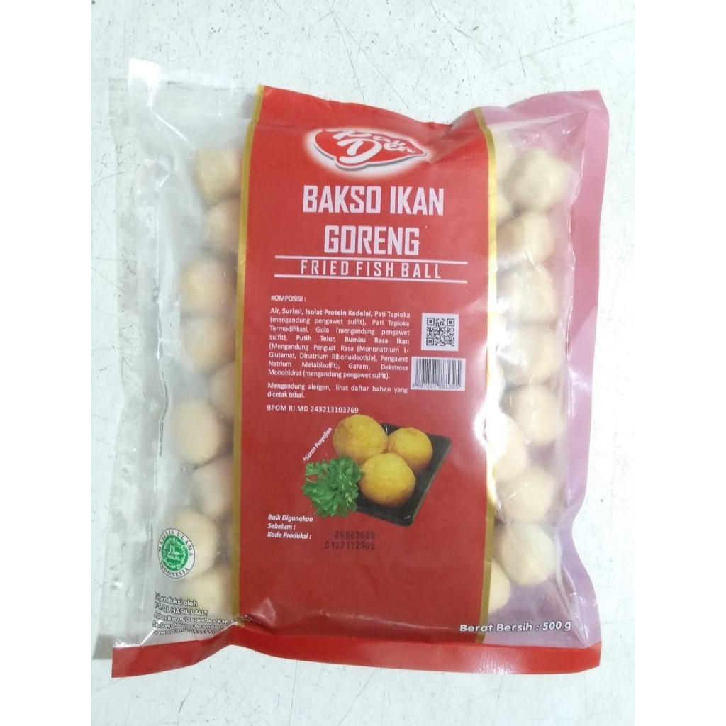 Jual Baso Bakso Ikan Goreng Fried Fish Ball Pak Den 500gr | Shopee ...