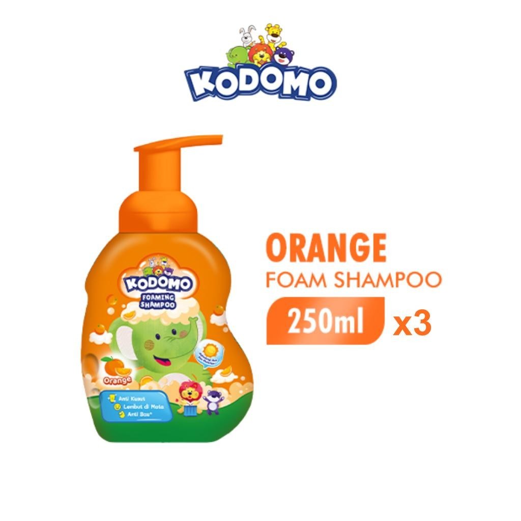 Jual Kodomo Shampoo Orange Botol 250 ml x3 | Shopee Indonesia