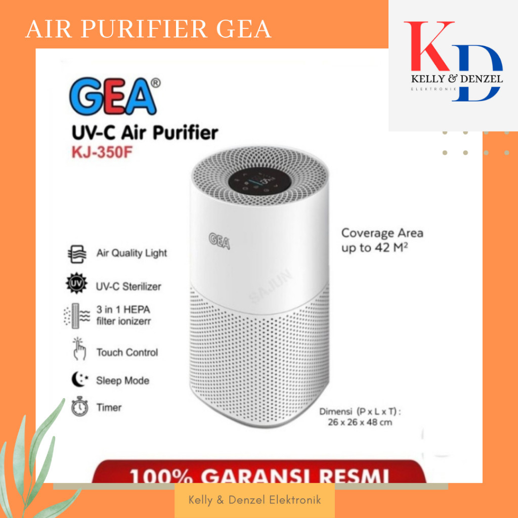 Jual GEA KJ-350F Uv-C Air Purifier Hepa Filter - KJ 350 F PEMBERSIH ...