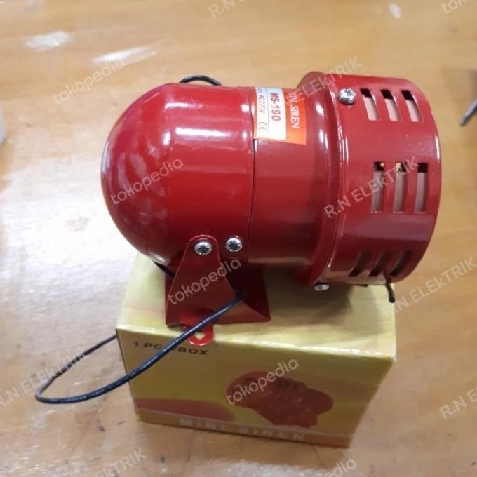 Jual Baby Mini Sirine Siren Alarm Ms190 Ms-190 220 V Ac Sirene Motor ...