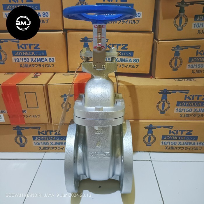 Jual Gate Valve Kitz 4 Inch Fchi Cast Iron Jis10K Original 100% | Shopee Indonesia