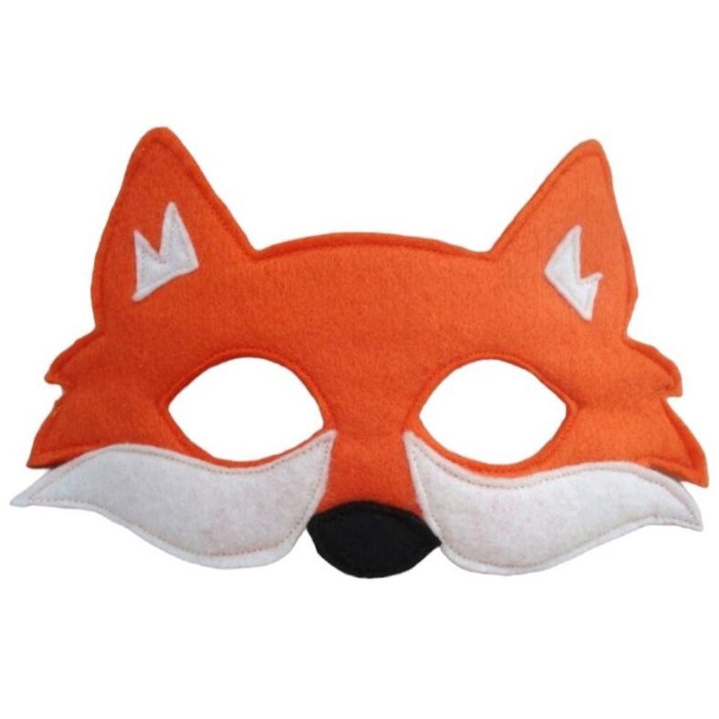 Jual HJK Topeng Hewan Bentuk Serigala Topeng Bahan Kain Bulu Halus ...