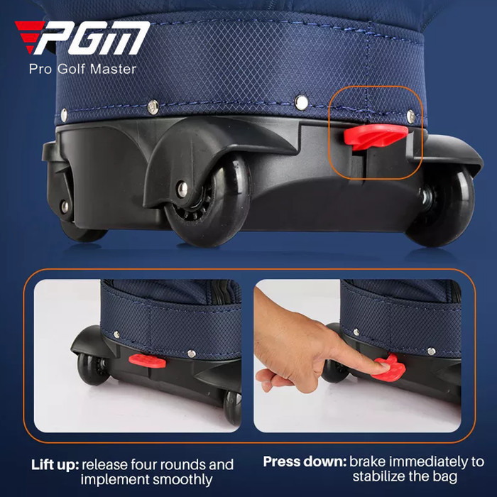 Jual PGM 4 Wheels Trolley Travel Cart Bag Golf Bag Tas Troli Golf 4 ...
