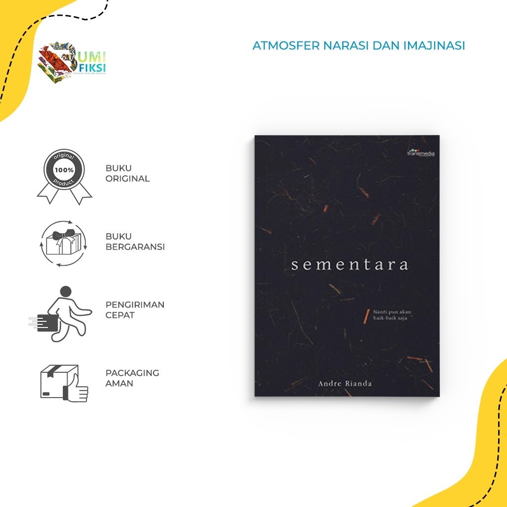Jual Buku Novel Sementara - Andre Riandra - Transmedia Pustaka ...