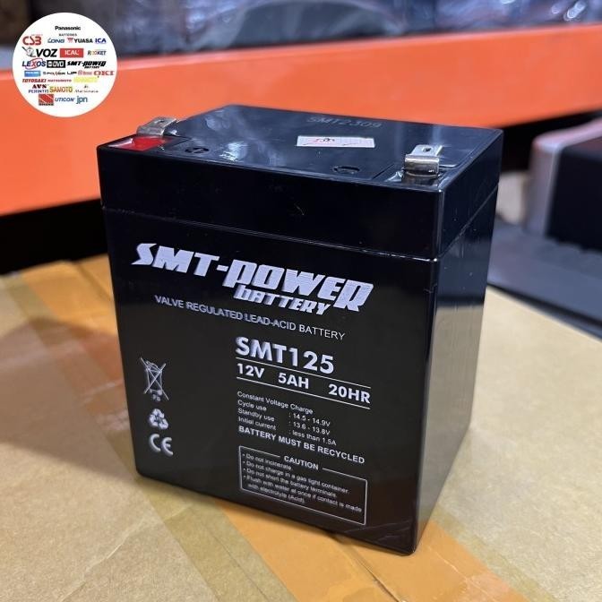 Jual Battery Baterai Accu Aki Ups SMT POWER ORI 12V 5Ah Batere Ups APC ...