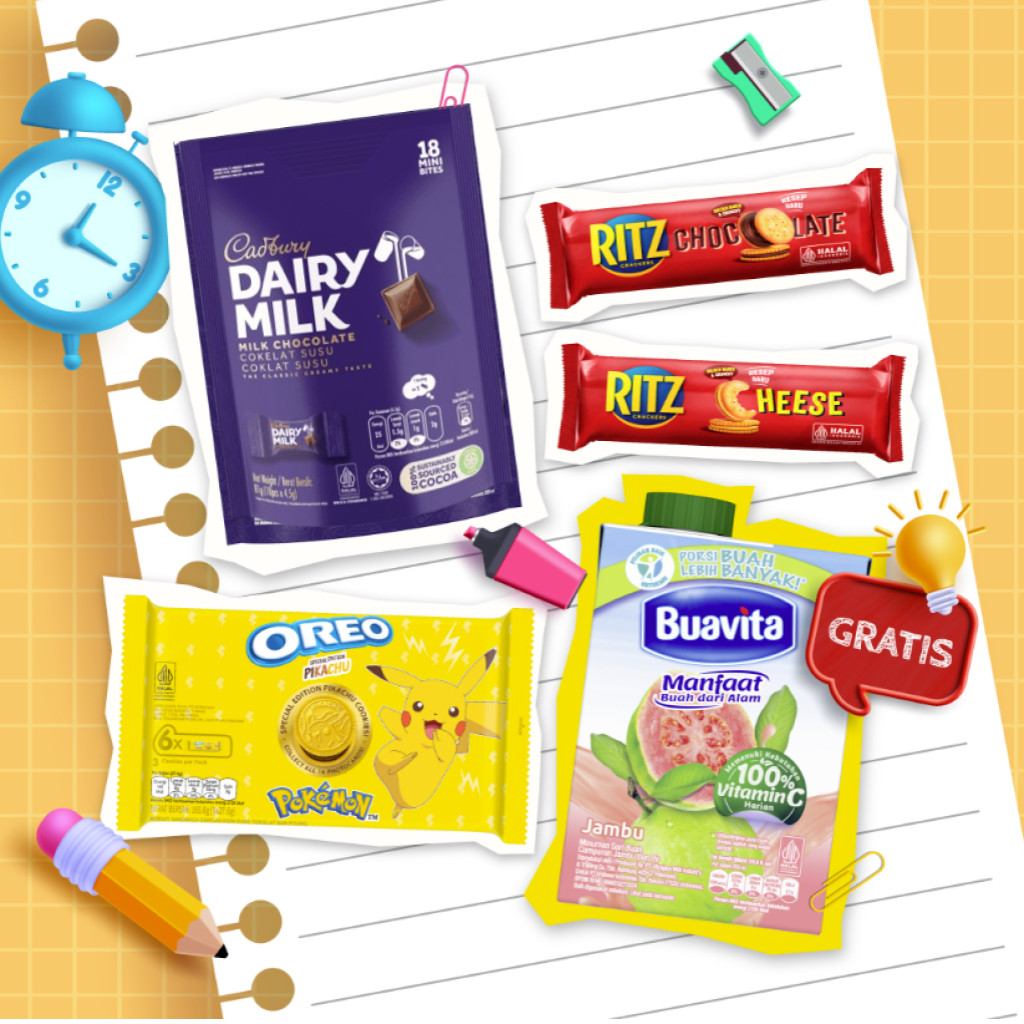 Jual Bundle Hemat Oreo Pokemon Free Buavita Mini Guava / Jambu 500ml ...