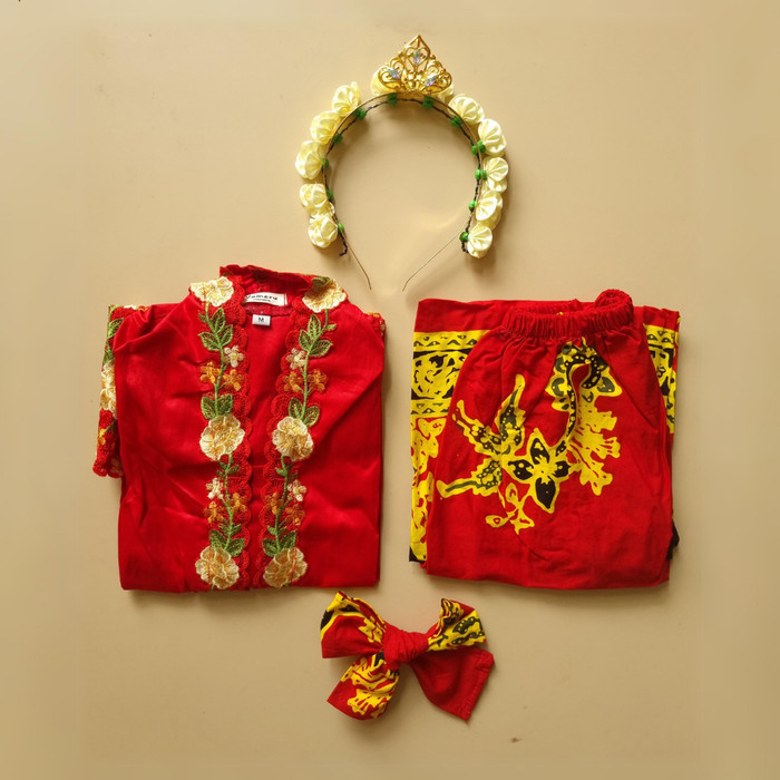 Jual PAKAIAN ADAT BANYUWANGI ANAK JAWA TIMUR KEBAYA JEBENG SUKU OSING ...