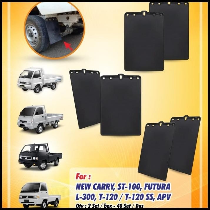 Jual TERBARU MUDGUARD KARPET LUMPUR RODA MOBIL PICK UP UNIVERSAL CARRY ...