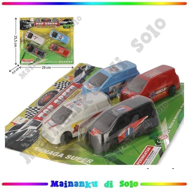 Jual [Mainanku] Mainan Mobil Alphard 4 Pcs Pullback Top Speed - 603A ...