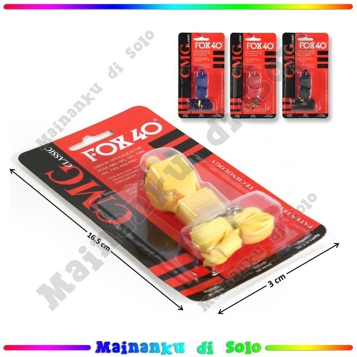 Jual [Mainanku] Perlengkapan Olah Raga Peluit + Tali Fox 40 - 3598 ...
