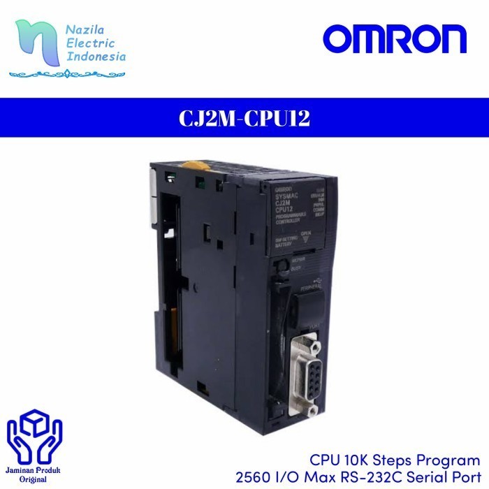 Jual OMRON PLC CJ2M-CPU12 CJ2 SERIES CJ2MCPU12 UNIT PULSE I/O RS-232C TERMURAH | Shopee Indonesia