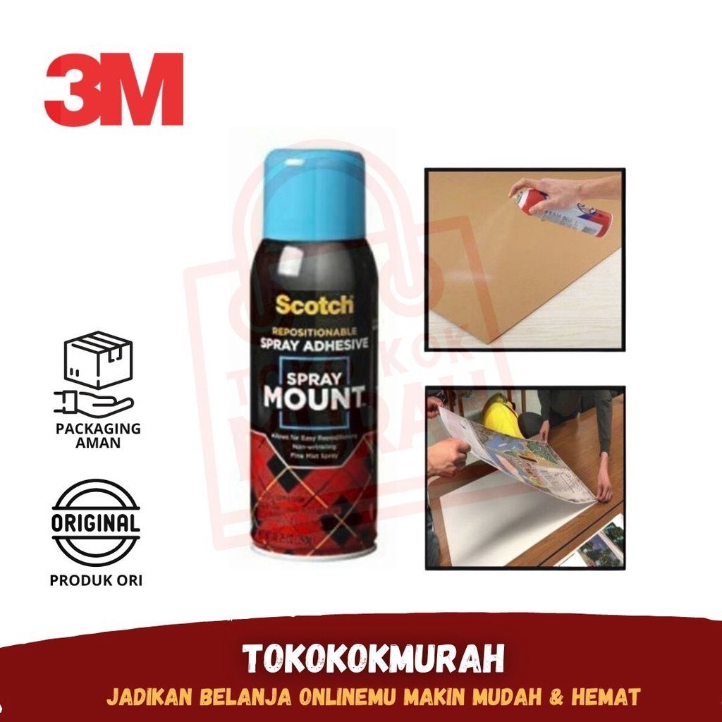 Jual Scotch Lem Semprot Spraymount / Lem Spray 3M | Shopee Indonesia
