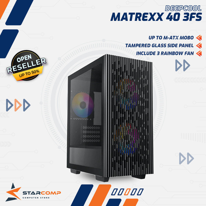 Jual Casing Deepcool Matrexx 40 3Fs Gaming Case M-Atx Deep Cool 3 Fs ...