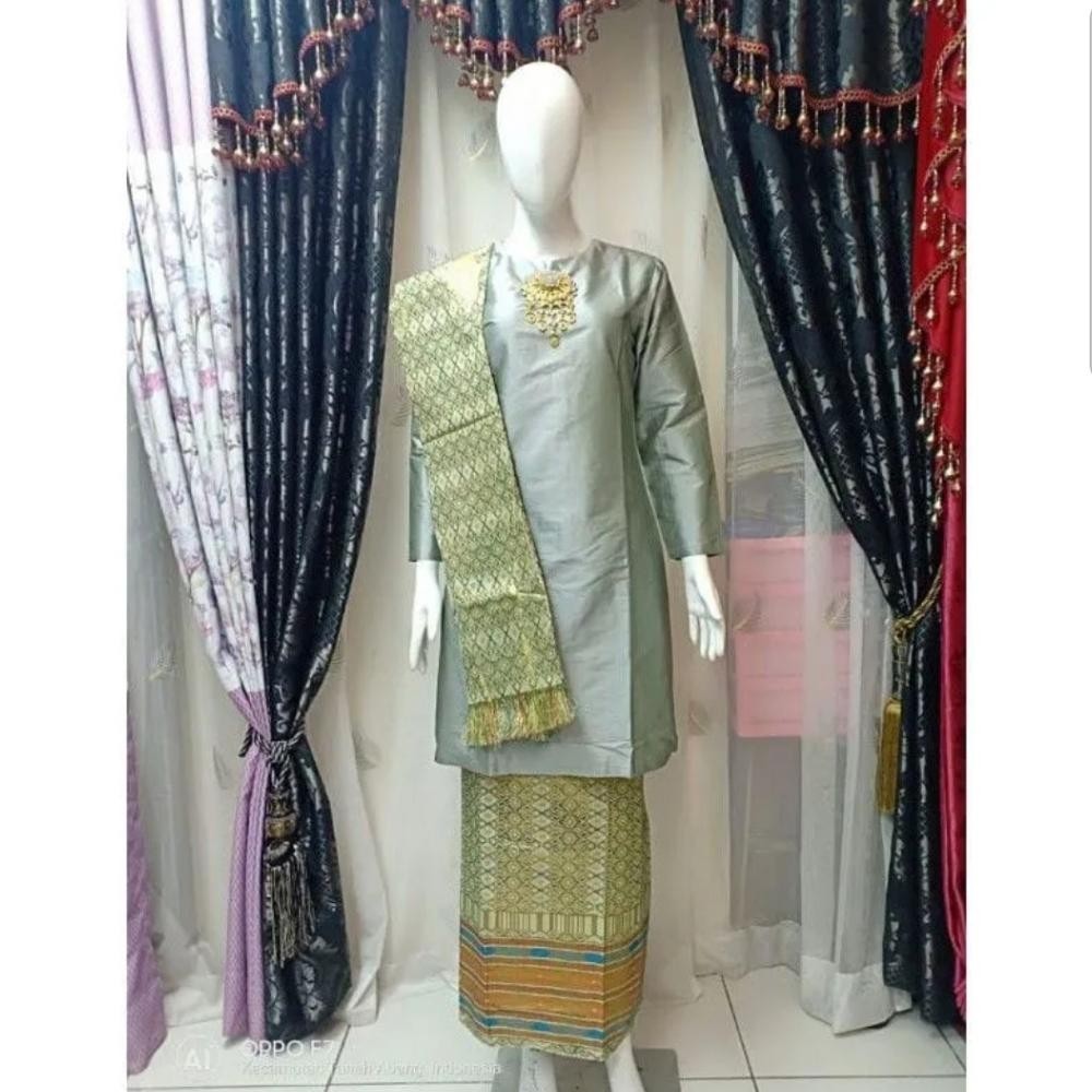 Jual As25 Ready Baju Kurung Melayu Dan Songket Selendang/Baju Kurung Melayu Modern/Set Kebaya ...