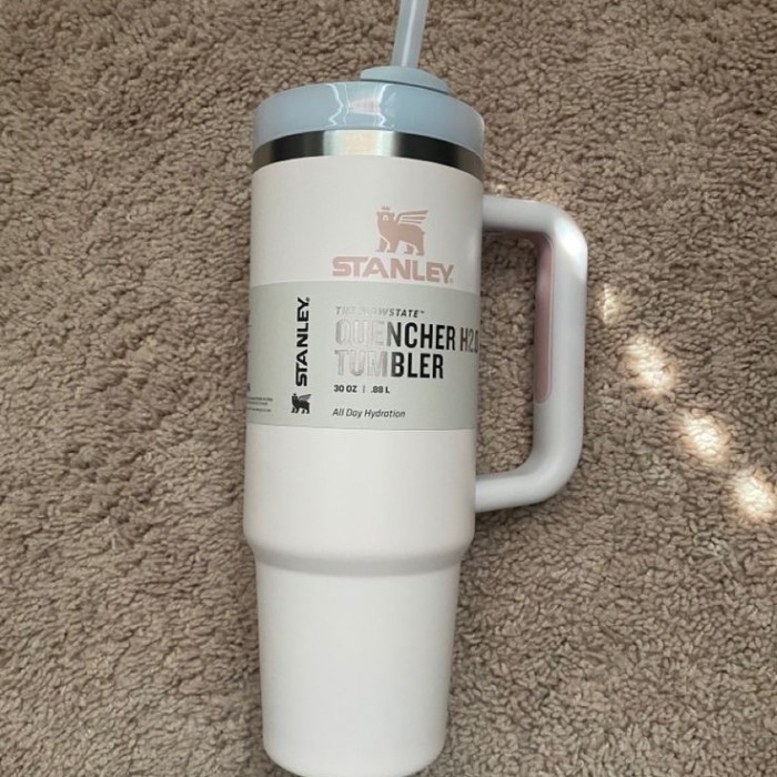 Jual Tumbler Stanley Quencher cup 887ml 30oz 1,18L 40oz Rose Quartz ...