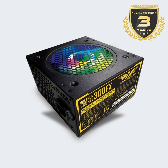 Jual POWER SUPPLY ARMAGGEDDON 300FX VOLTRON 80+ MAX 600 WATT PSU GAMING OEM TERMURAH | Shopee ...