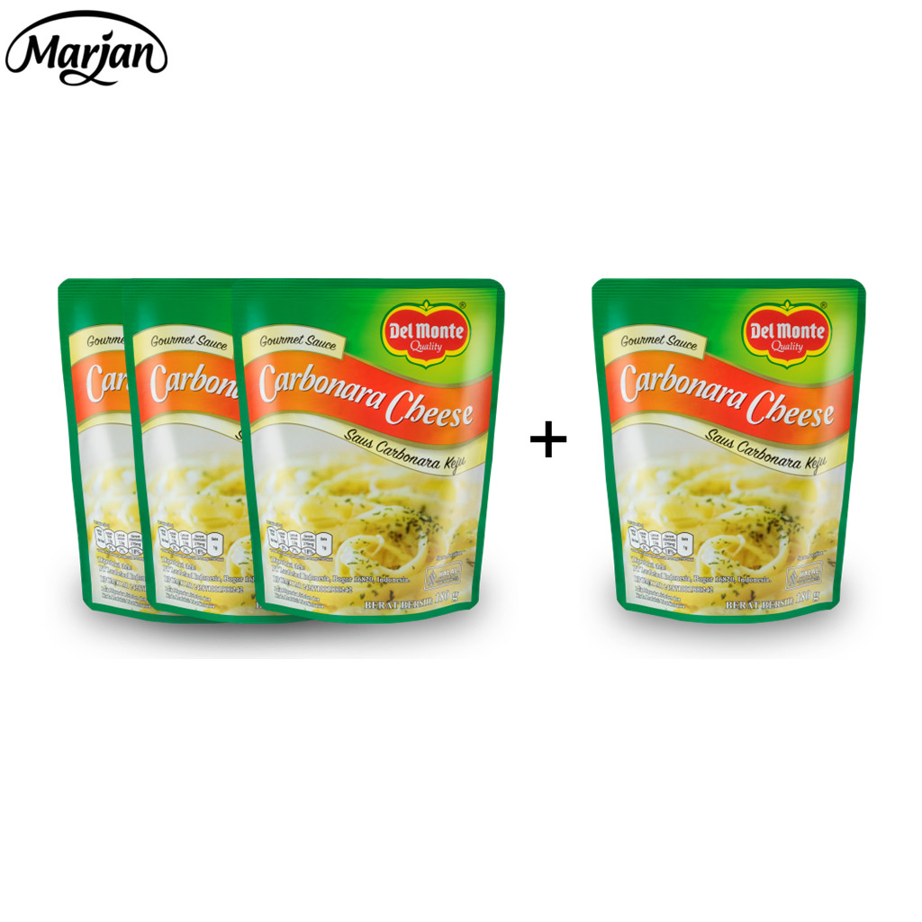 Jual Buy 3 Del Monte Carbonara Cheese Standing Pouch 180g free Delmonte ...