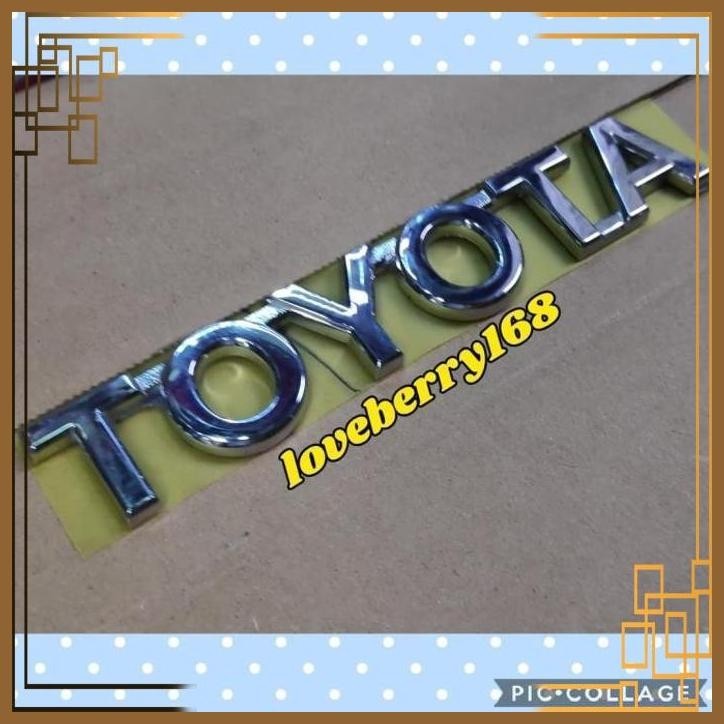 Jual [LBR] SATU BUAH EMBLEM TULISAN TOYOTA | Shopee Indonesia