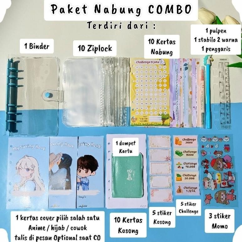 Jual Cxv-38 [10 Ziplock] Part 1 Paket Binder Nabung Binder Keuangan ...