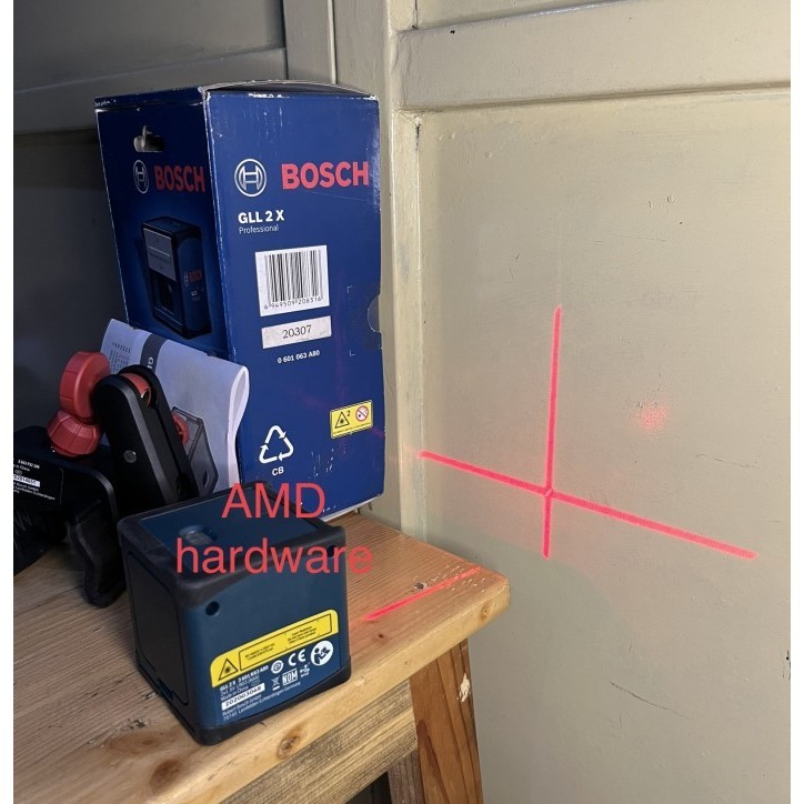 Jual BOSCH GLL-2X ORIGINAL WATERPASS DIGITAL LASER LEVEL CROSS LINE 2 ...