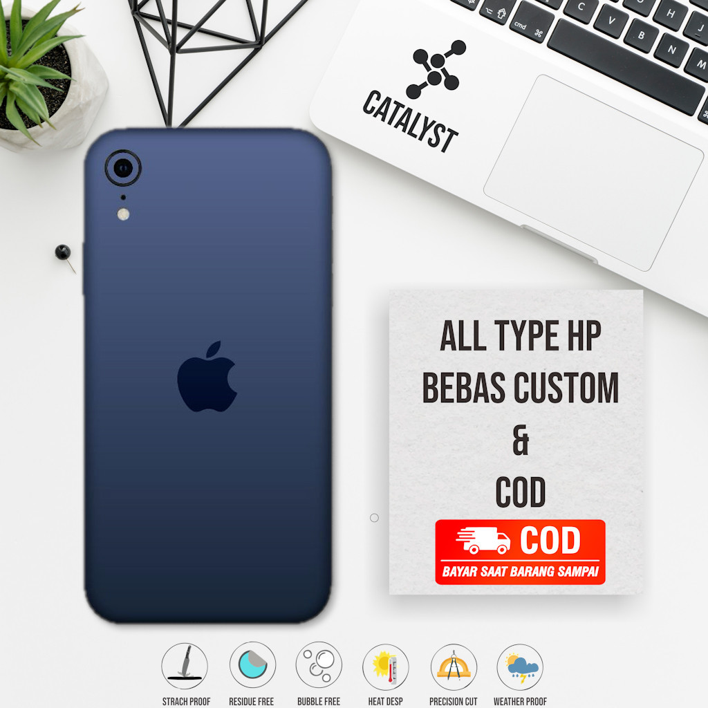 Jual Garskin Skin Iphone XR Fullbody Natural titanium Buy 1 Get 2 ...