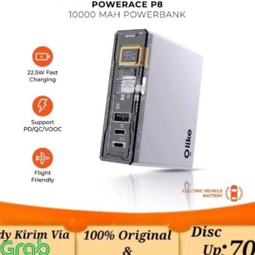 Jual Olike P8 Power Bank 10000 Mah 22.5W Pd Qc Vooc Power Ace Ultimate ...