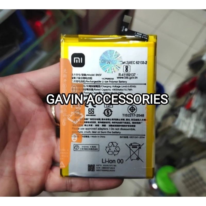 Jual ORIGINAL NEW BATRE BATERAI HANDPHONE XIAOMI POCO M4 MODEL BN5F ...