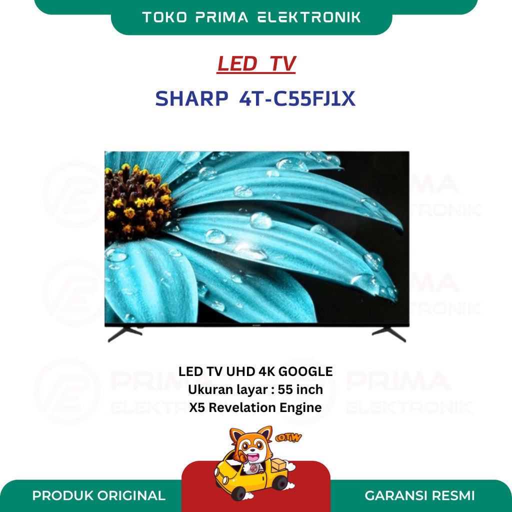 Jual SHARP LED TV UHD 4K GOOGLE 4T-C55FJ1X | Shopee Indonesia