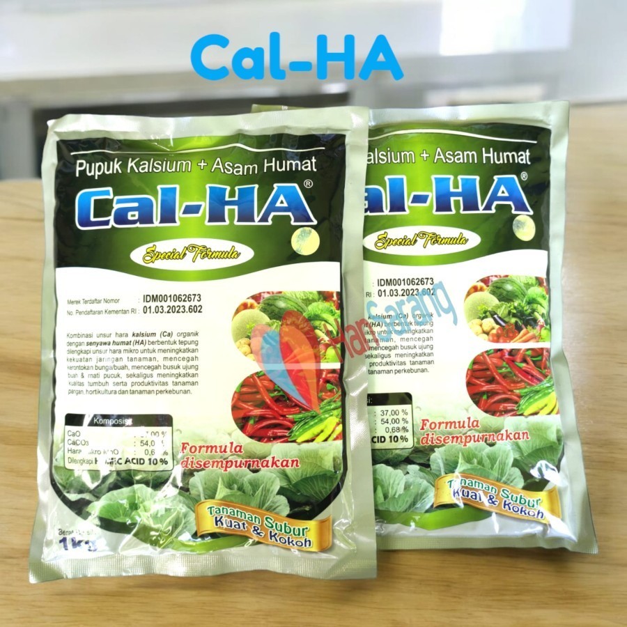 Jual Cal Ha 1Kg calha Pupuk Kalsium Organik Plus Asam Humat Calcium ...