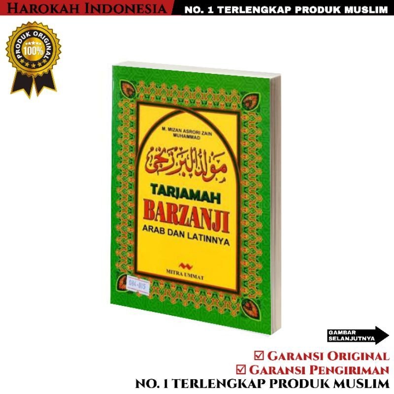 Jual Buku / Kitab Terjemah Maulid Al Barzanji disertai Teks Bahasa Arab Ukuran 20x15 CM / Besar ...