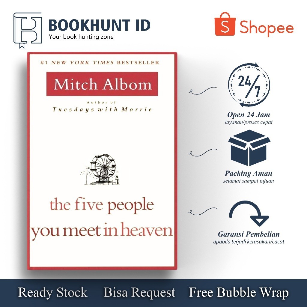 Jual The Five People You Meet in Heaven by Mitch Albom (English ...