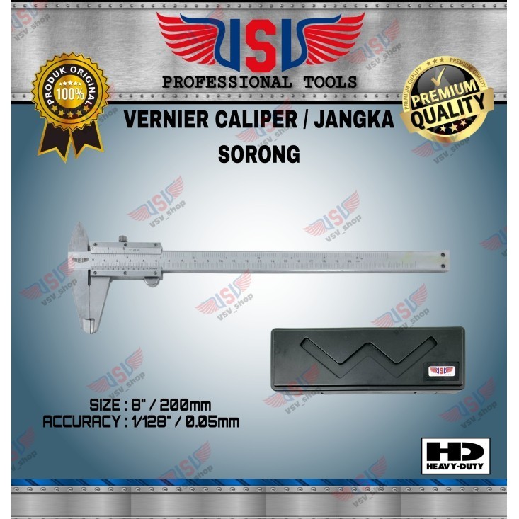 Jual Produk VSV Vernier Caliper 8" Jangka Sorong 8 inchi Sigmat Sketmat 200mm | Shopee Indonesia