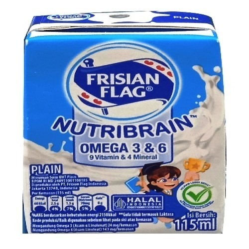 Jual S39948 SUSU UHT FRISIAN FLAG NUTRIBRAIN 115ML PLAIN MAJU BERSAMA (20250509) | Shopee Indonesia