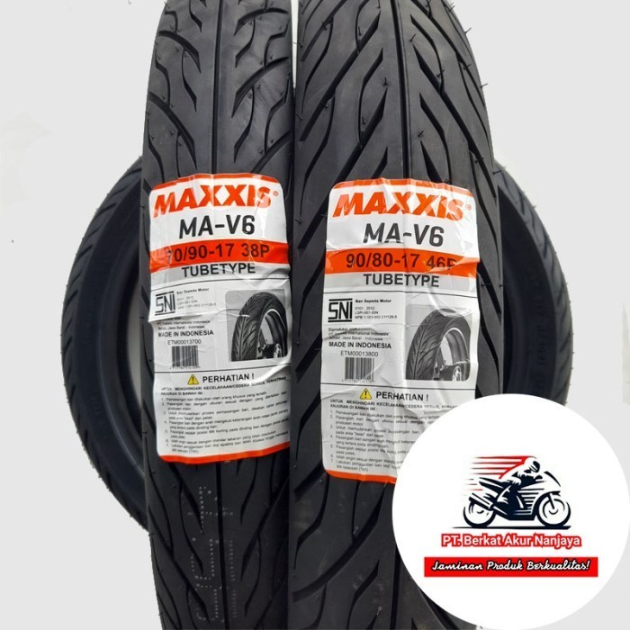 Jual Sepasang Ban Motor Bebek Revo, Supra, Jupiter Z MAXXIS MA V6 70/90 & 90/80-17 Tubetype (non ...