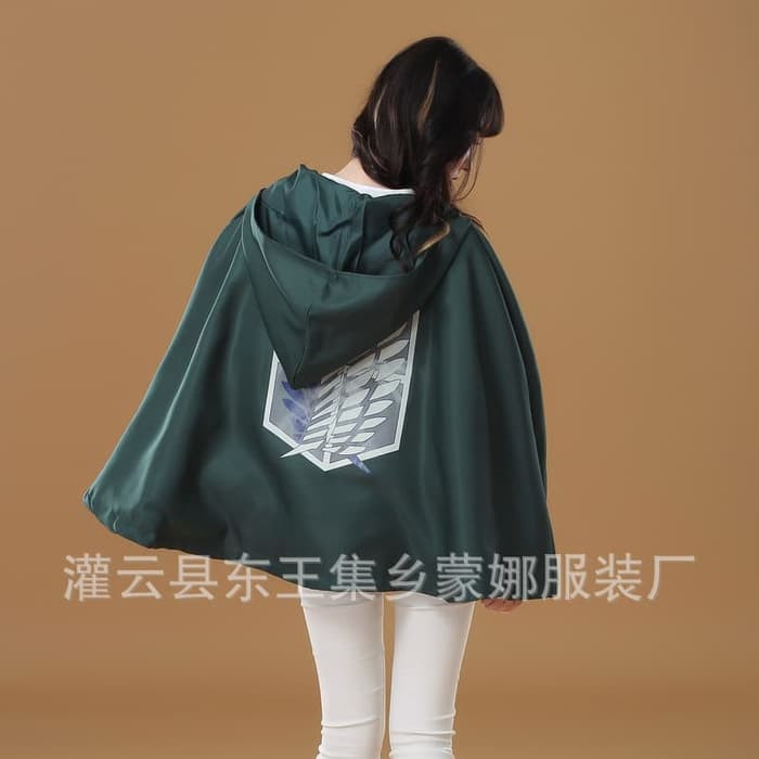 Jual Terpopuler Cc-05 Jubah Attack On Titan Aot Cloak Eren Levi Cosplay ...