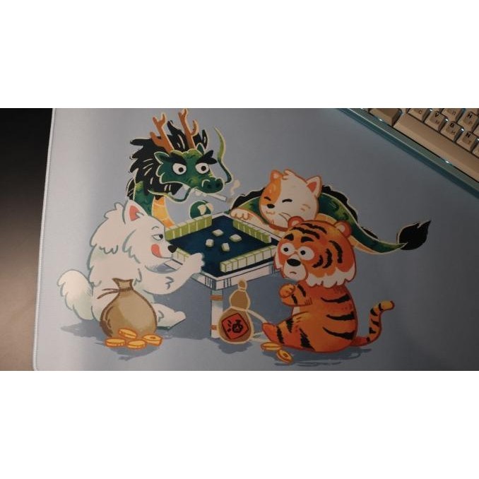 Jual Acid&co. x rkristia79 - GMK Zimo Mahjong Baby blue deskmat ...