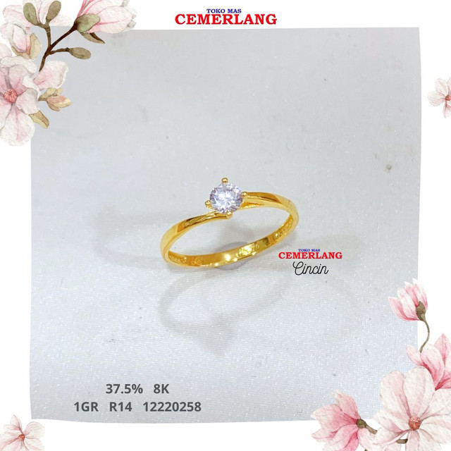 Jual CINCIN EMAS 375 8K R14 1.00 12220258 | Shopee Indonesia