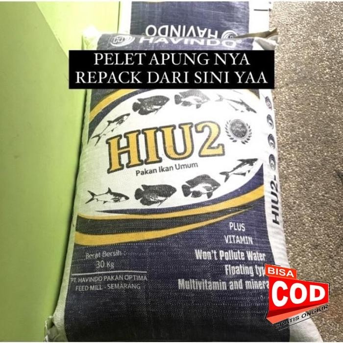 Jual Bisa Cod Pelet Apung 1 Kg No 2 3 4 5 Merk Hiu 2 - Pelet Ikan Air ...