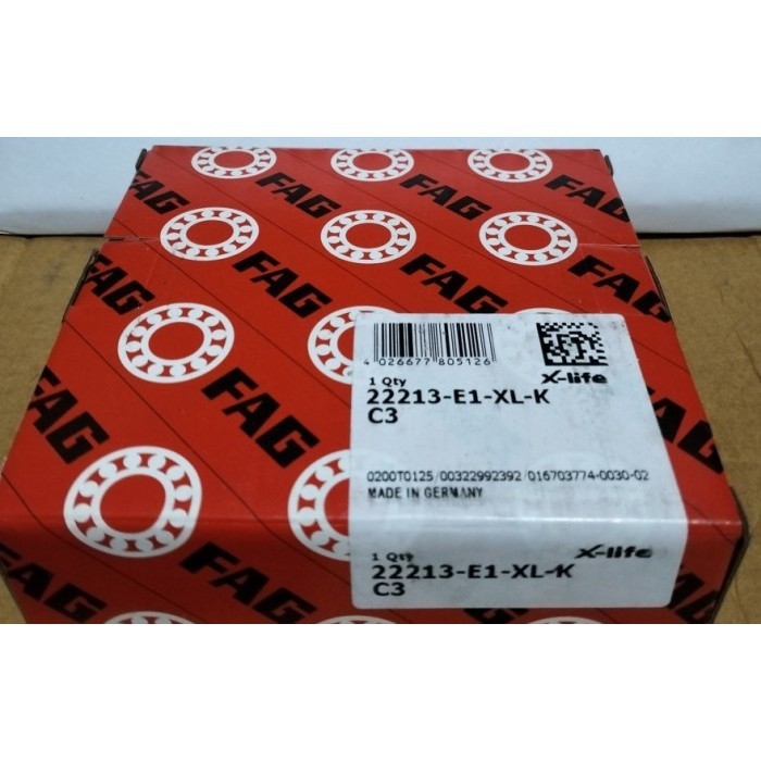 Jual BEARING 22213 E1 XL K C3 FAG (AS TIRUS) | Shopee Indonesia