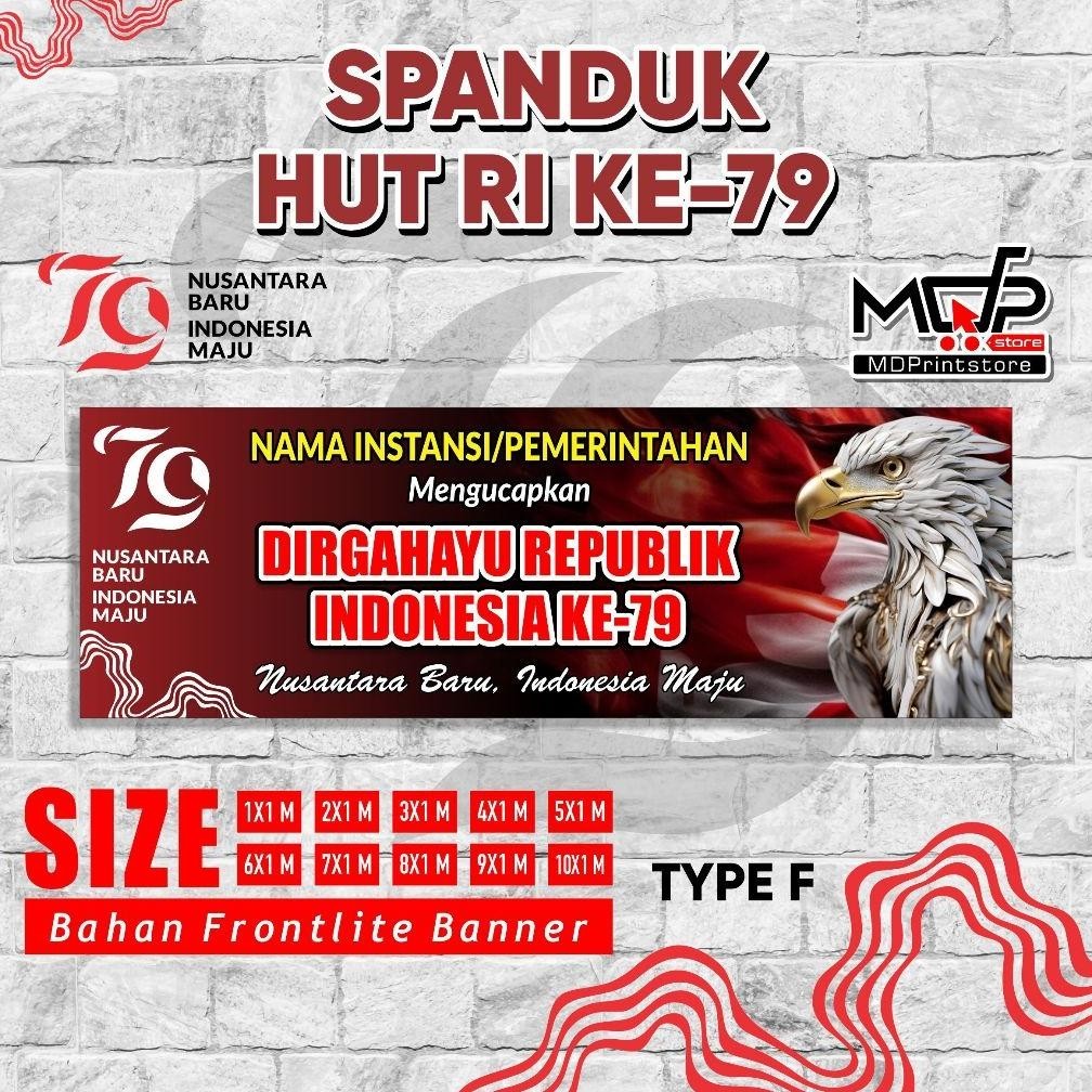 Jual hj-43 SPANDUK HUT RI 2X1 METER KEMERDEKAAN AGUSTUSAN BANNER ...