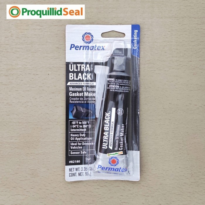 Jual LEM PERMATEX 82180 RTV ULTRA BLACK MAXIMUM OIL RESISTANCE GASKET ...